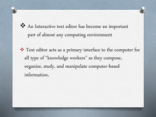 Editor structure | PPTX