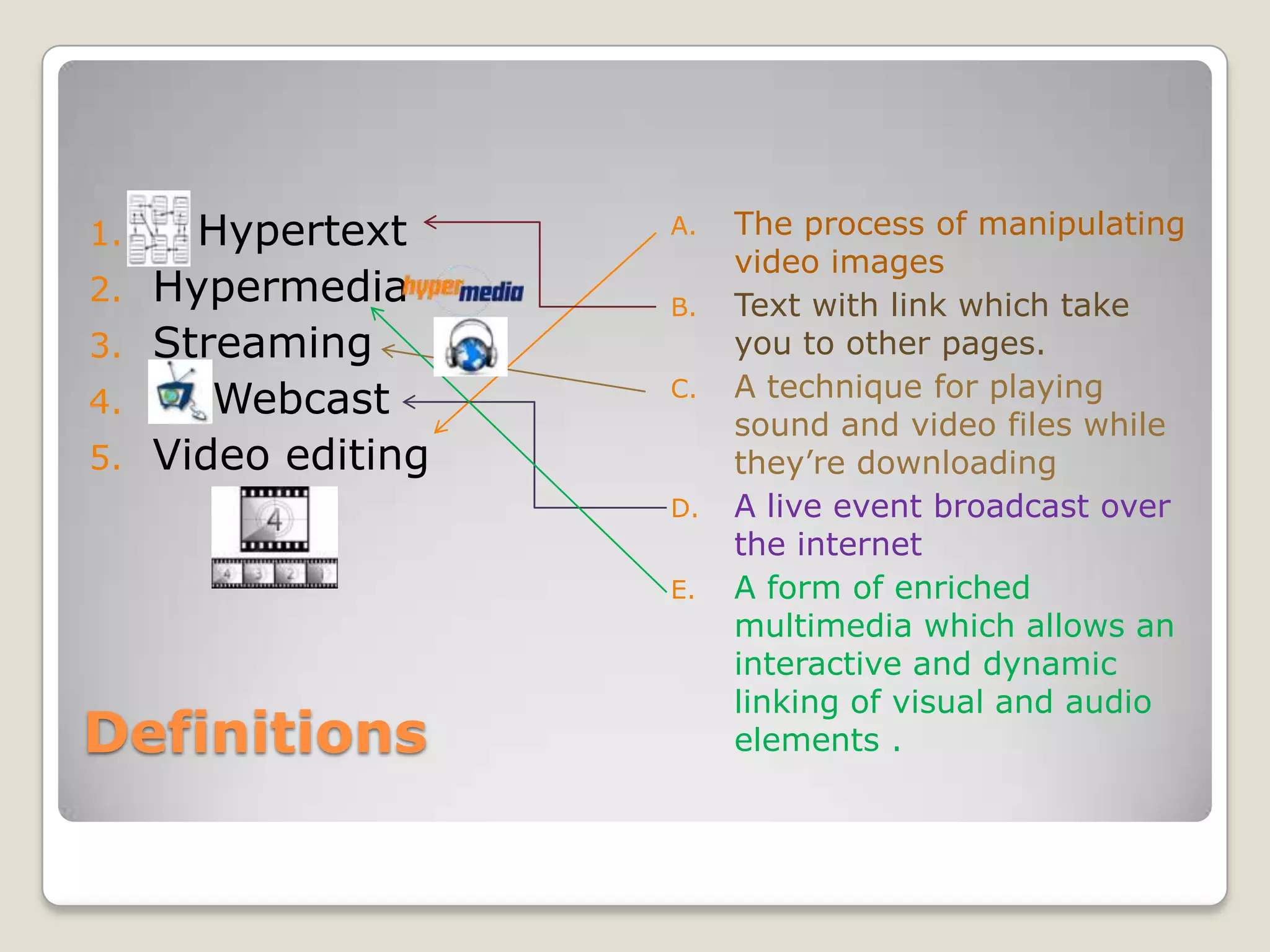 Multimedia Terms | PPSX
