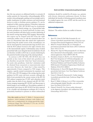 Intraprocedural guidance: which imaging technique ranks highest and which one is complementary ...