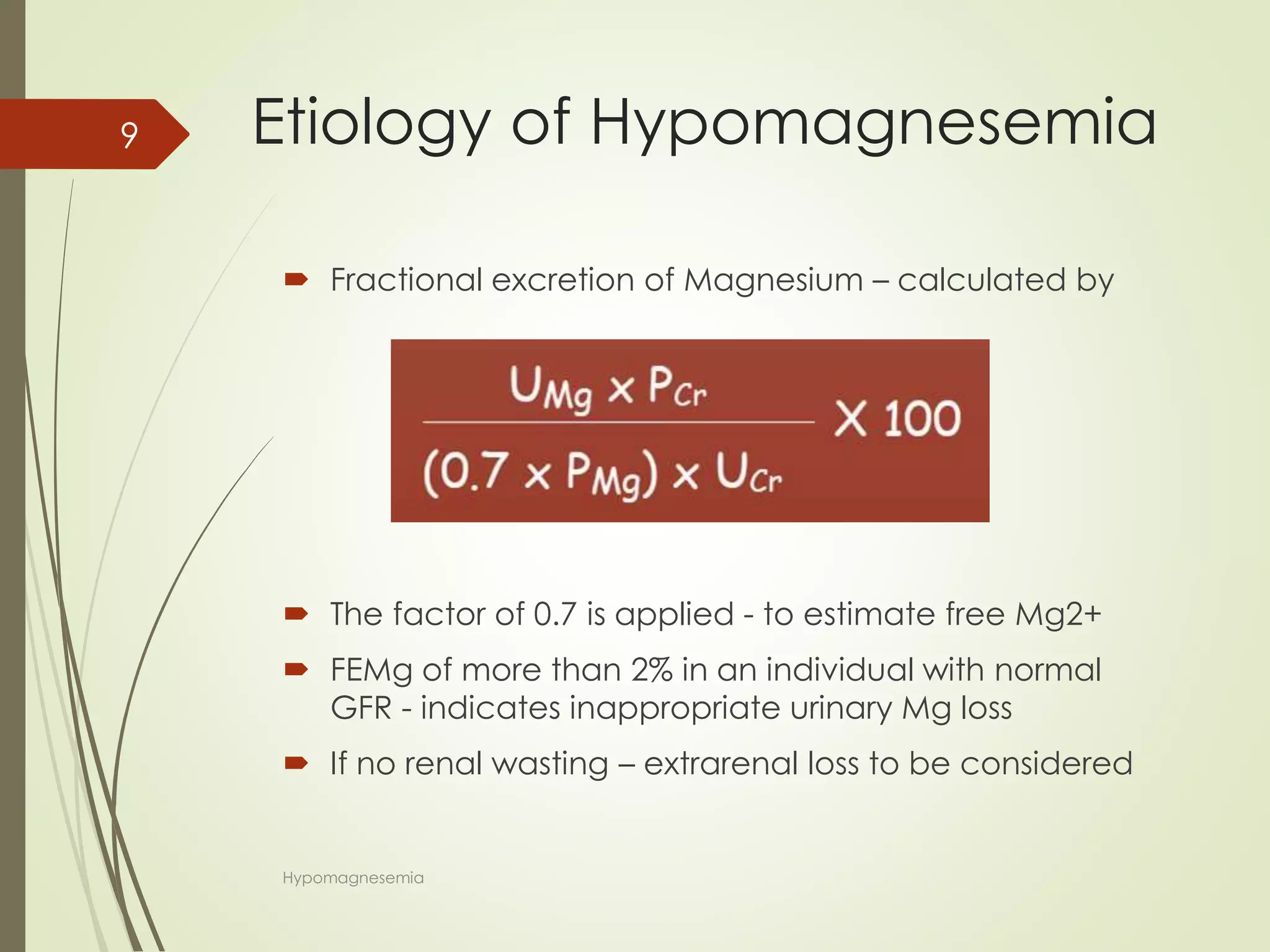 Magnesium Homeostasis and disorders | PPTX
