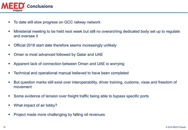 meed projects - gcc mainline network projects | PDF
