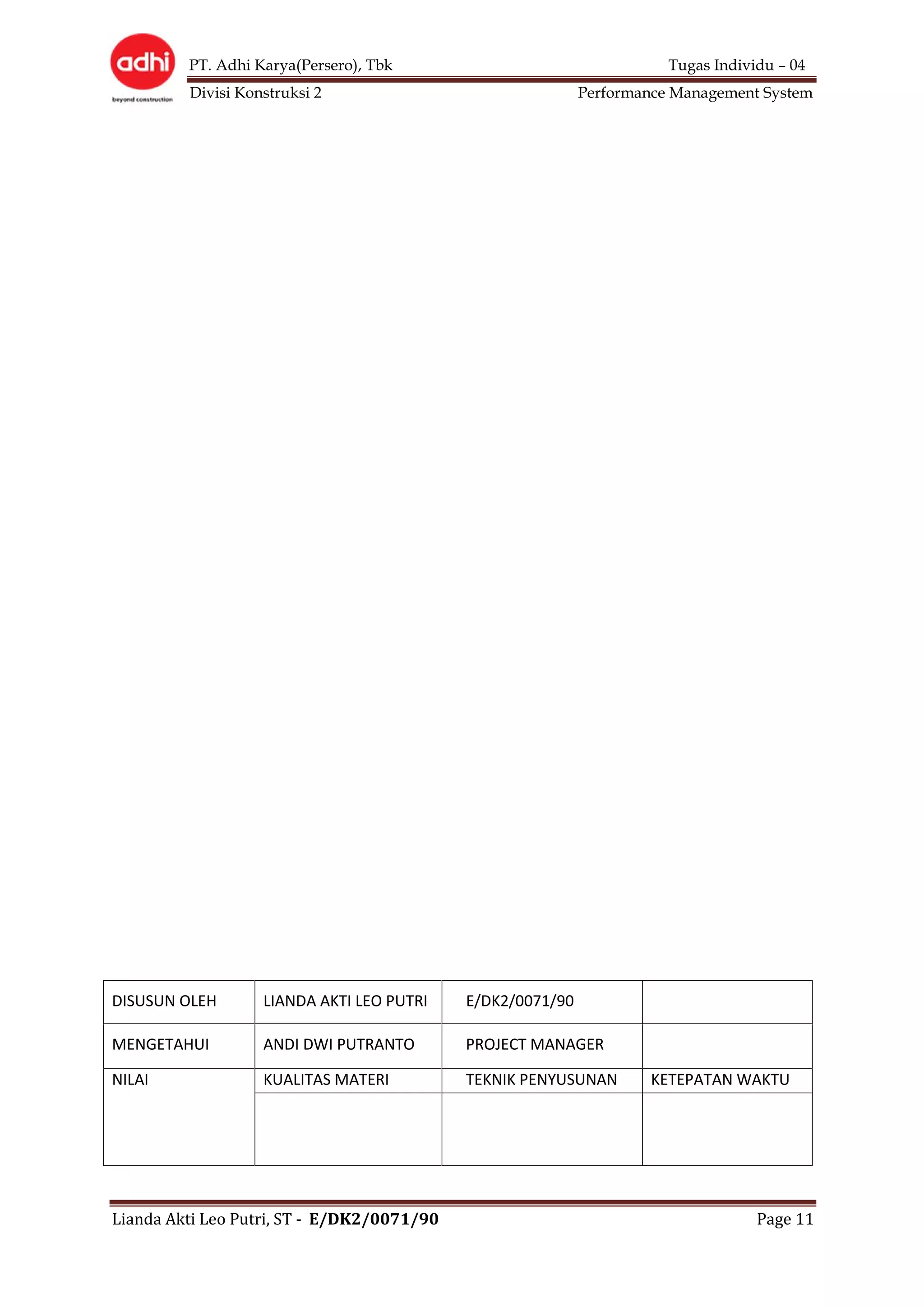 performance management index | PDF