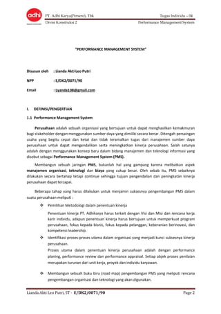 performance management index | PDF