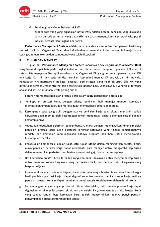 performance management index | PDF