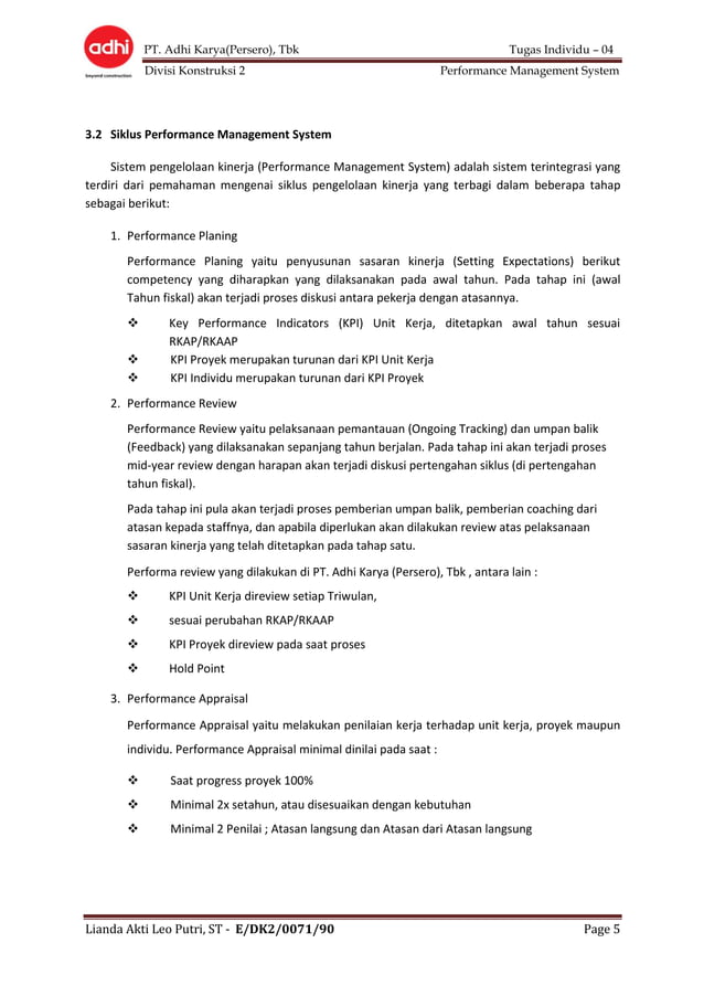 performance management index | PDF