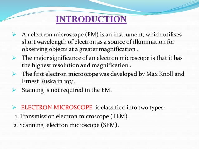 Electron_Microscope-Microbiology_3rd_sem_B.pharm.pptx | Physics | Science