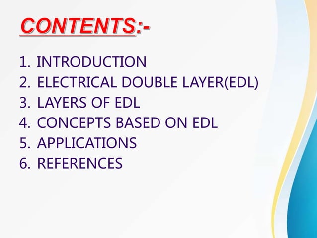 Electrical double layer | PPTX | Chemistry | Science