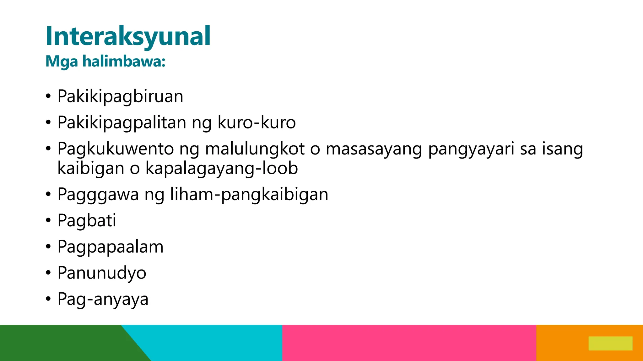 Filipino 11/12 KPWKP - Gamit ng Wika: Interaksyunal at Personal.pdf