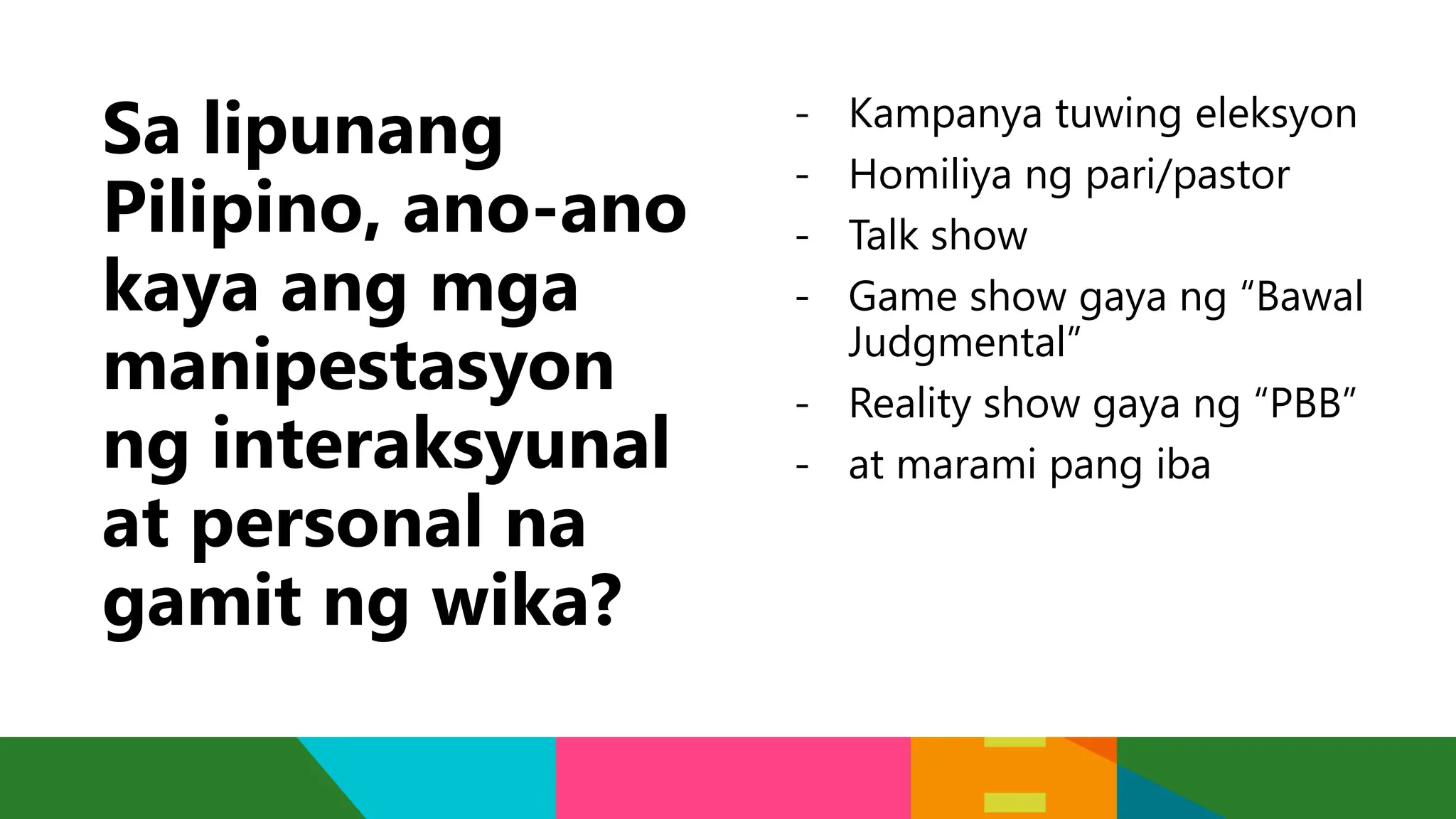 Filipino 11/12 KPWKP - Gamit ng Wika: Interaksyunal at Personal.pdf
