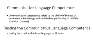 EDL241 oral presentations Communicative Approach | PPT