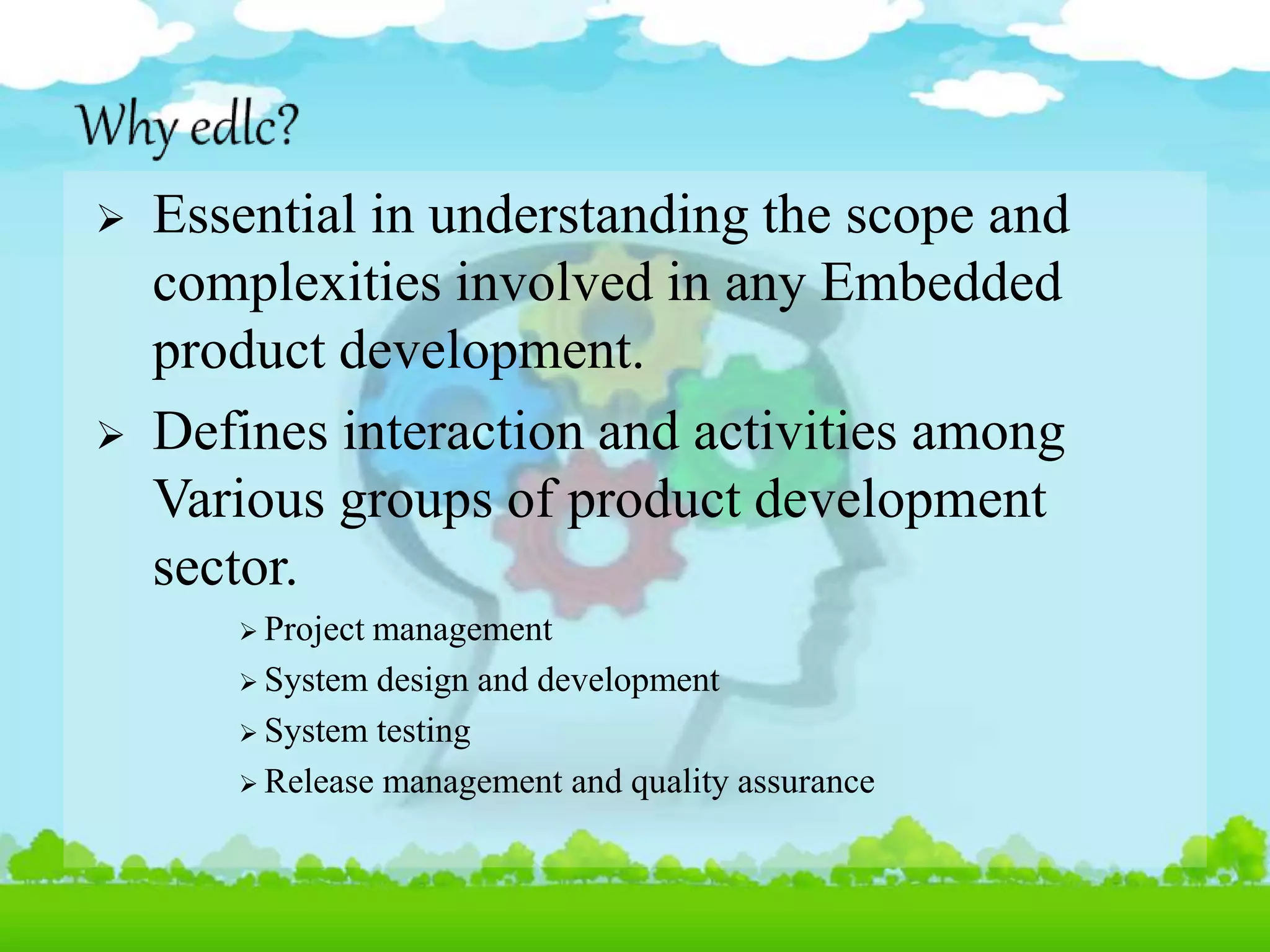 EDLC-EMBEDDED PRODUCT DEVELOPMENT LIFE CYCLE | PPTX