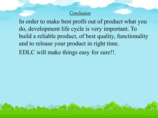 EDLC-EMBEDDED PRODUCT DEVELOPMENT LIFE CYCLE | PPTX