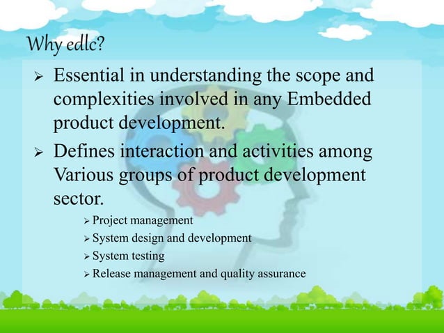 EDLC-EMBEDDED PRODUCT DEVELOPMENT LIFE CYCLE | PPTX