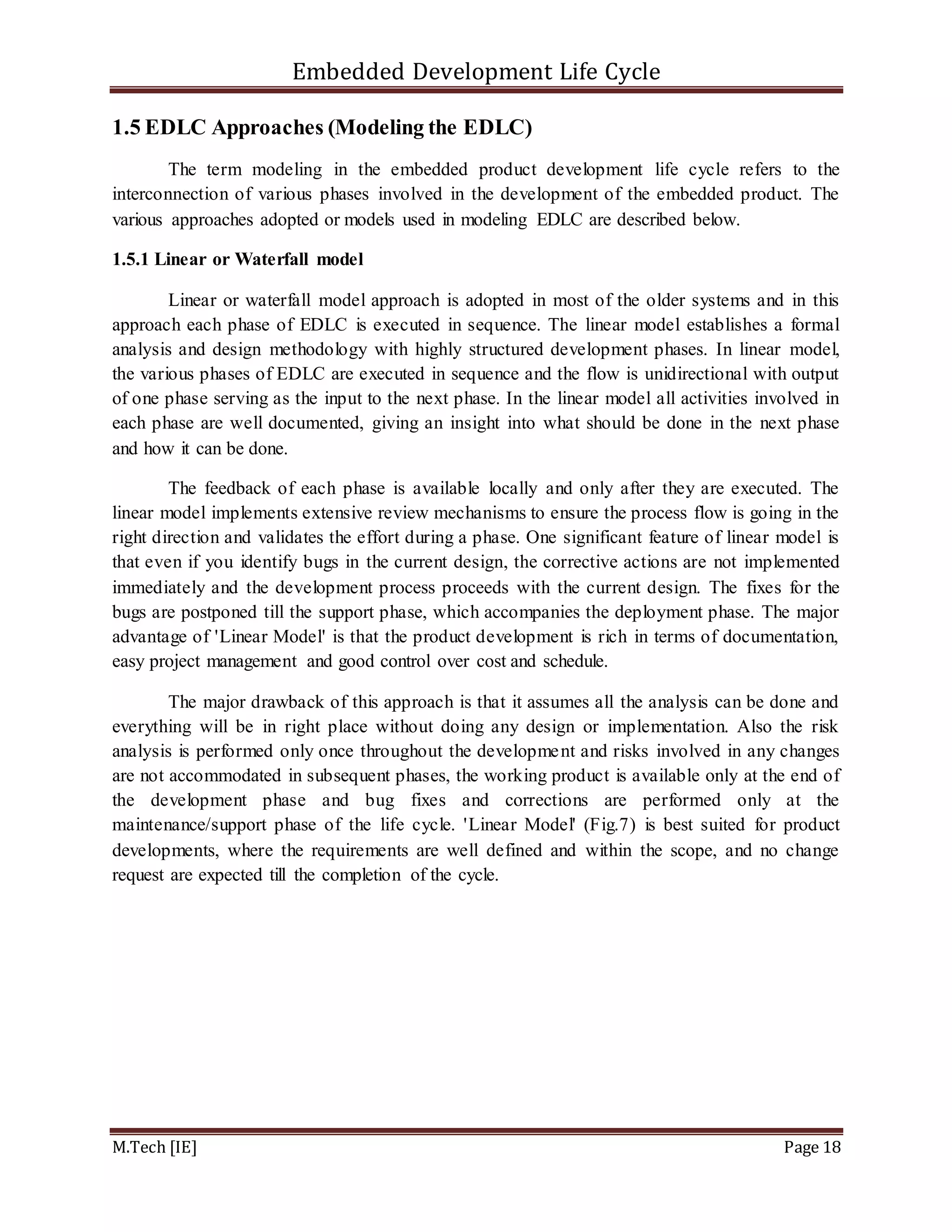 EDLC-EMBEDDED PRODUCT DEVELOPMENT LIFE CYCLE | DOCX