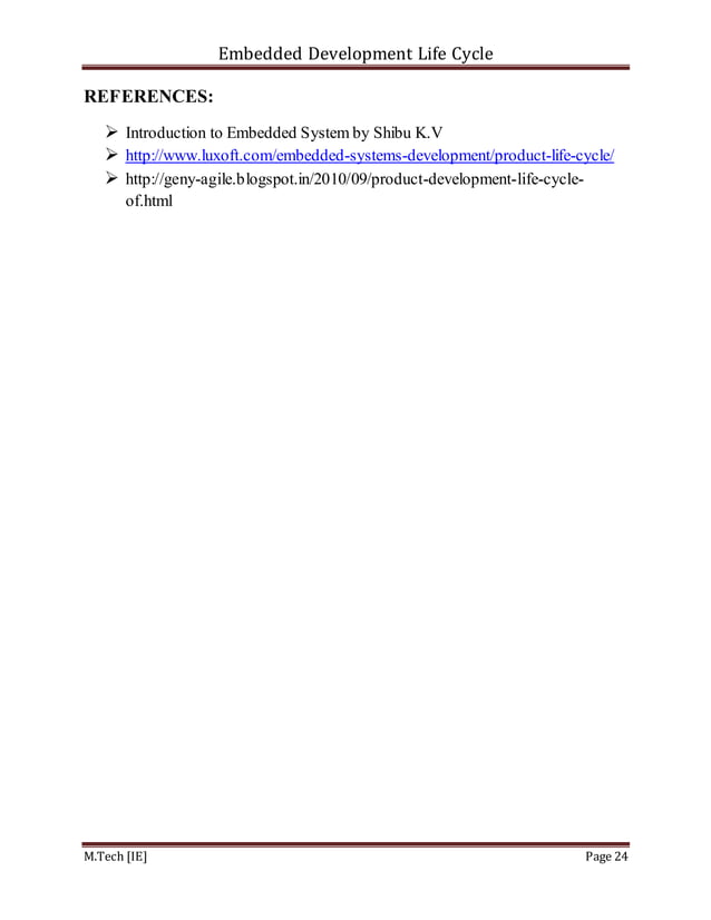 EDLC-EMBEDDED PRODUCT DEVELOPMENT LIFE CYCLE | DOCX