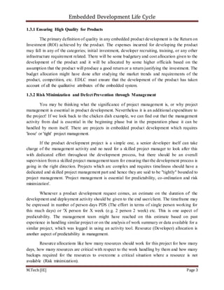 EDLC-EMBEDDED PRODUCT DEVELOPMENT LIFE CYCLE | DOCX