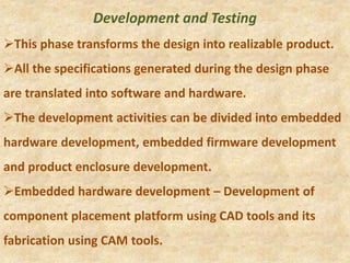 Embedded Product Development Life Cycle(EDLC) | PPTX