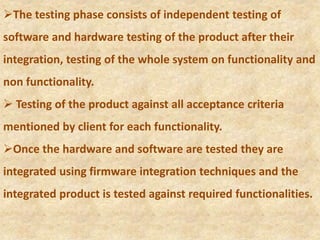 Embedded Product Development Life Cycle(EDLC) | PPTX