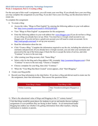 Edld 5352 week_2_assignment_jan_2012 | PDF