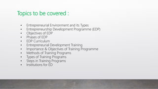 Environment & Entrepreneurship Development | PPTX