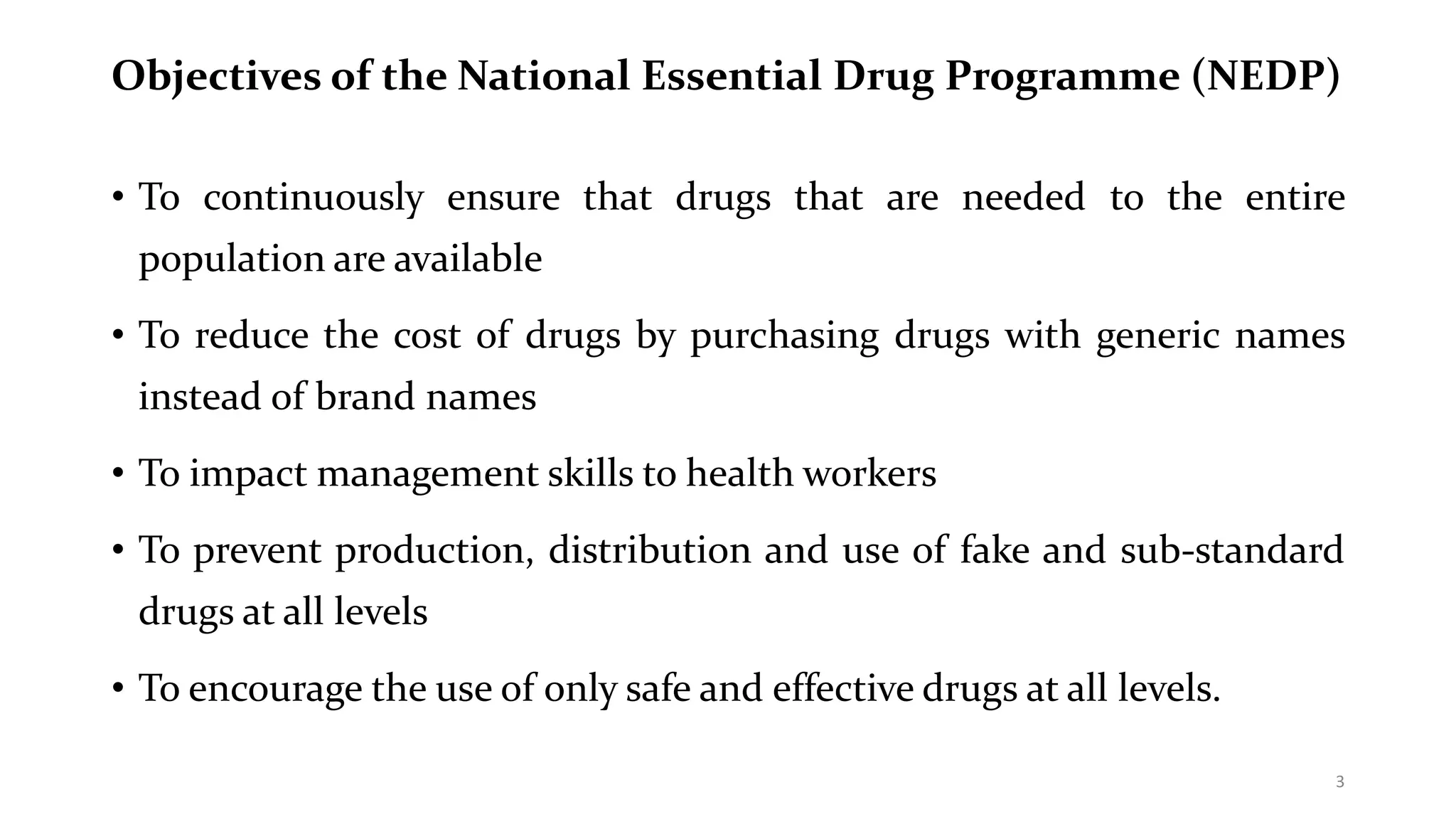 Essential Drugs List | PPTX