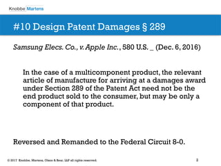 This Year's Top Ten IP Cases | PPT