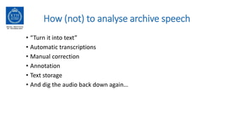 Edlund humans in the automated annotation loop (and their potenital for ...