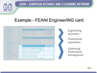 Validation of competences from virtual, non formal or informal learning ...