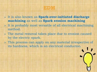 Electrical Discharge machining | PPT
