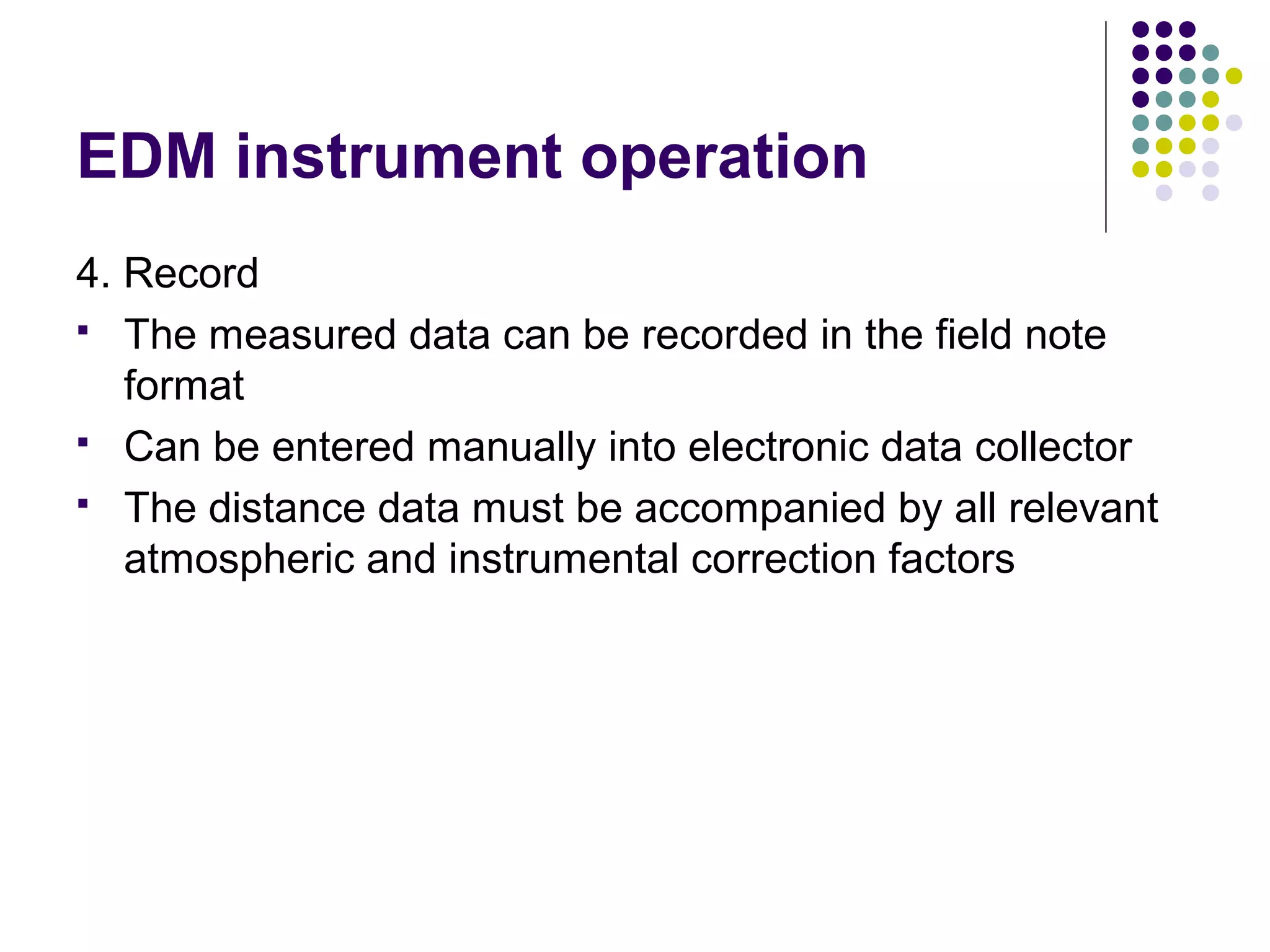 EDM ( Electronic distance meter) | PPT