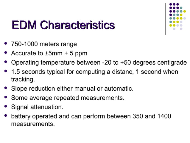 EDM ( Electronic distance meter) | PPT | Physics | Science