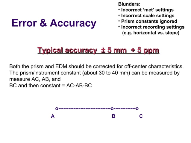 EDM ( Electronic distance meter) | PPT | Physics | Science