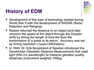EDM ( Electronic distance meter) | PPT