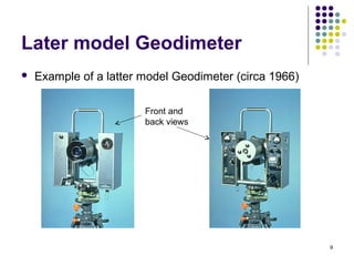 EDM ( Electronic distance meter) | PPT