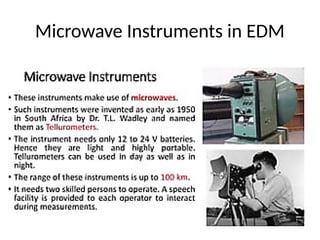 Electronic Distance Measurement (EDM) for Surveying | PPTX
