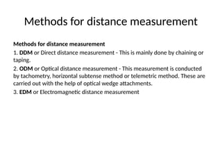 Electronic Distance Measurement (EDM) for Surveying | PPTX