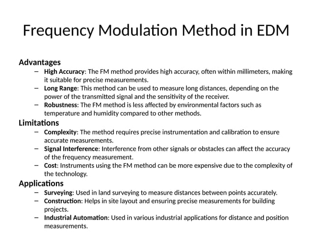 Electronic Distance Measurement (EDM) for Surveying | PPTX
