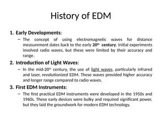 Electronic Distance Measurement (EDM) for Surveying | PPTX