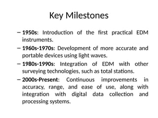 Electronic Distance Measurement (EDM) for Surveying | PPTX
