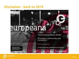 The Europeana Data Model Principles, community and innovation | PPT