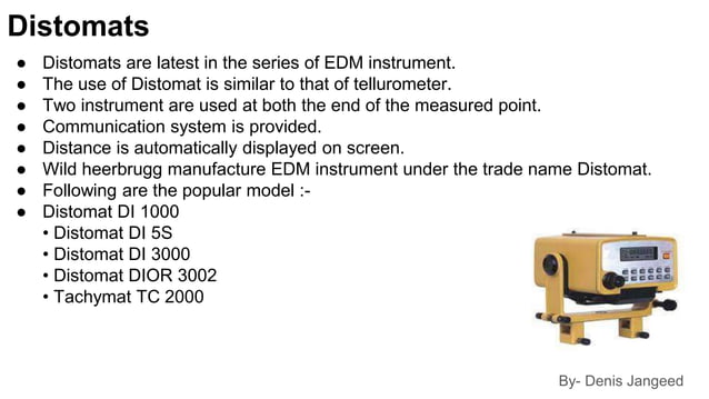EDM-Electronic Distance Measurement by Denis Jangeed.pptx