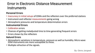 EDM-Electronic Distance Measurement by Denis Jangeed.pptx