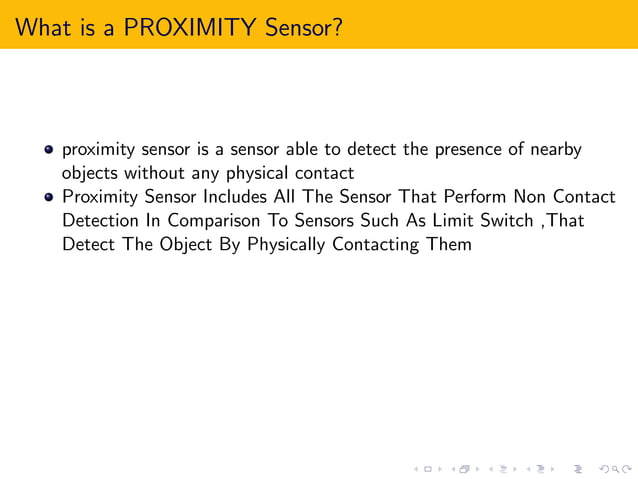 proximity sensors ppt | PDF