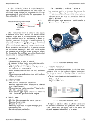 proximity sensors report | PDF