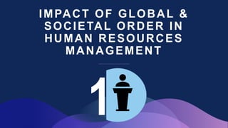 Impact of global & societal order in HRM: SDG & Ambisyon Natin 2040 | PPTX