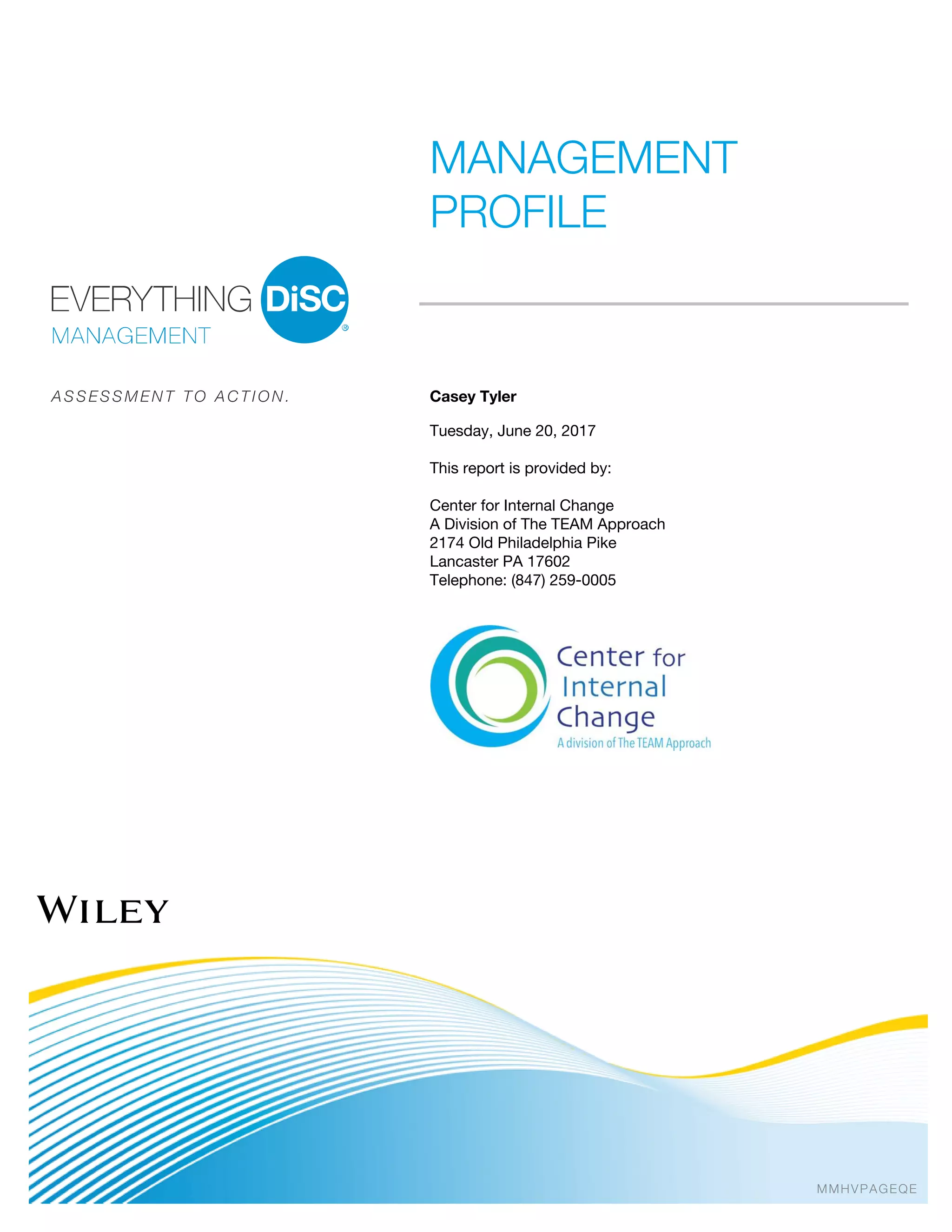 Everything DiSC® Management Profile | PDF