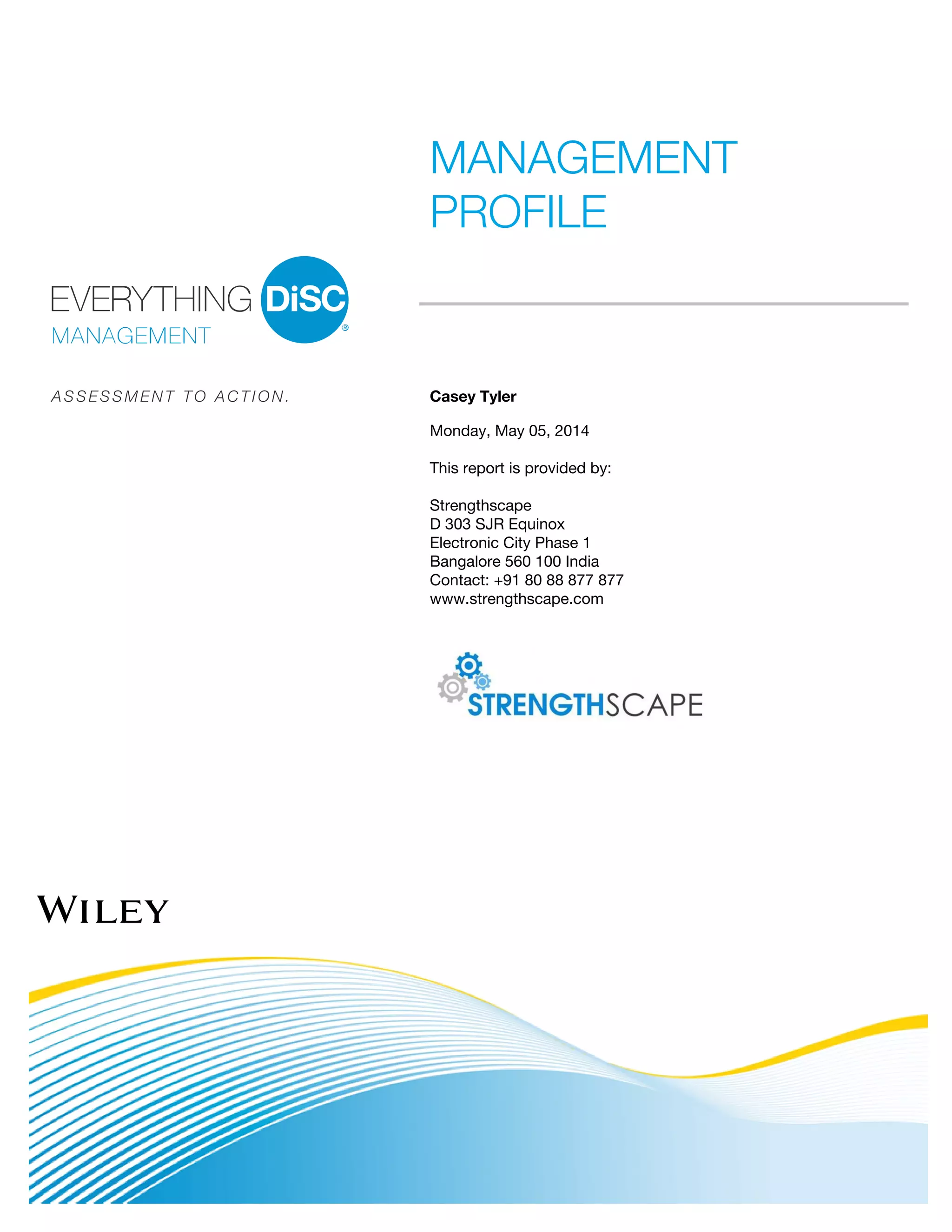 Everything DiSC management sample report | PDF