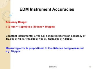 EDM and Total Stations | PDF