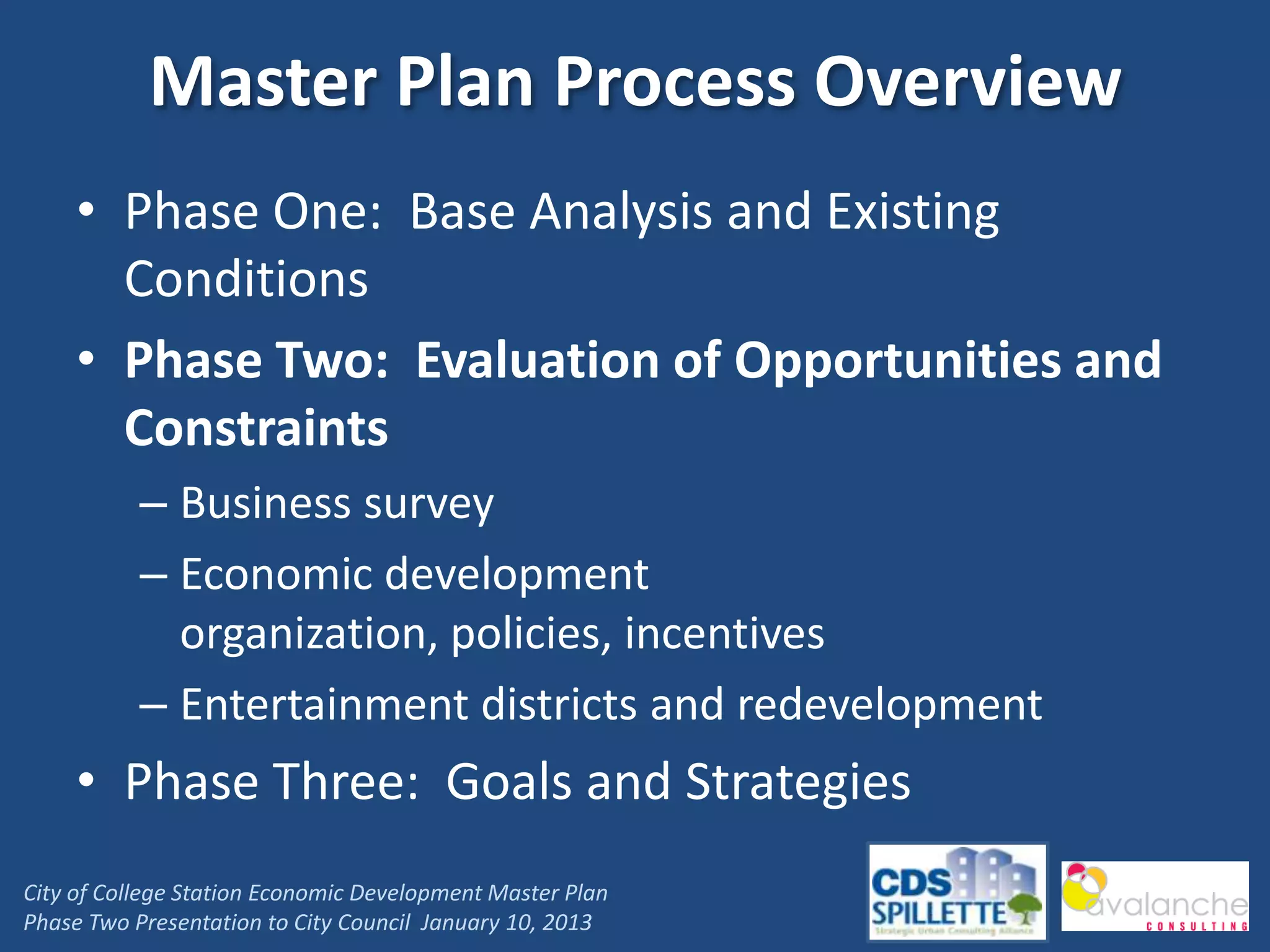 Economic Development Plan Phase II Update | PPTX | Developmental Sites ...