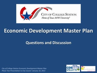 Economic Development Plan Phase II Update | PPTX | Developmental Sites ...